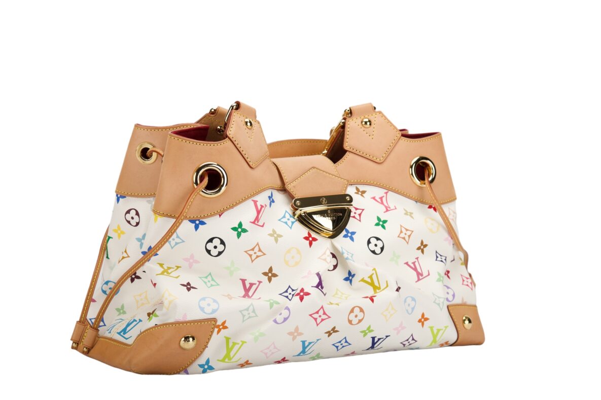 Louis Vuitton Ursula White Multicolour Monogram, Gold Hardware ...