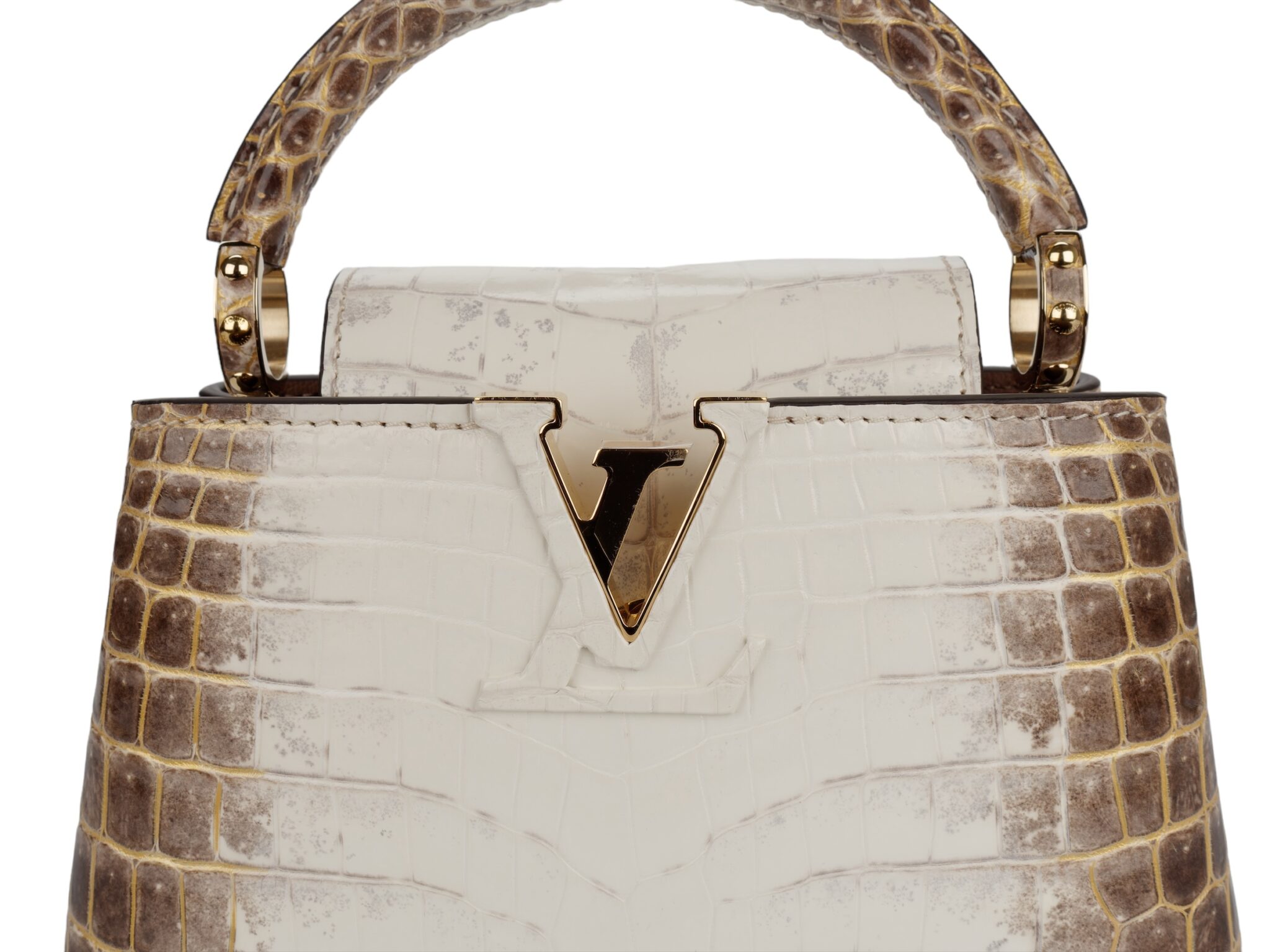 Louis Vuitton Capucines Mini Sahara, Crocodile, Gold Hardware - Love ...