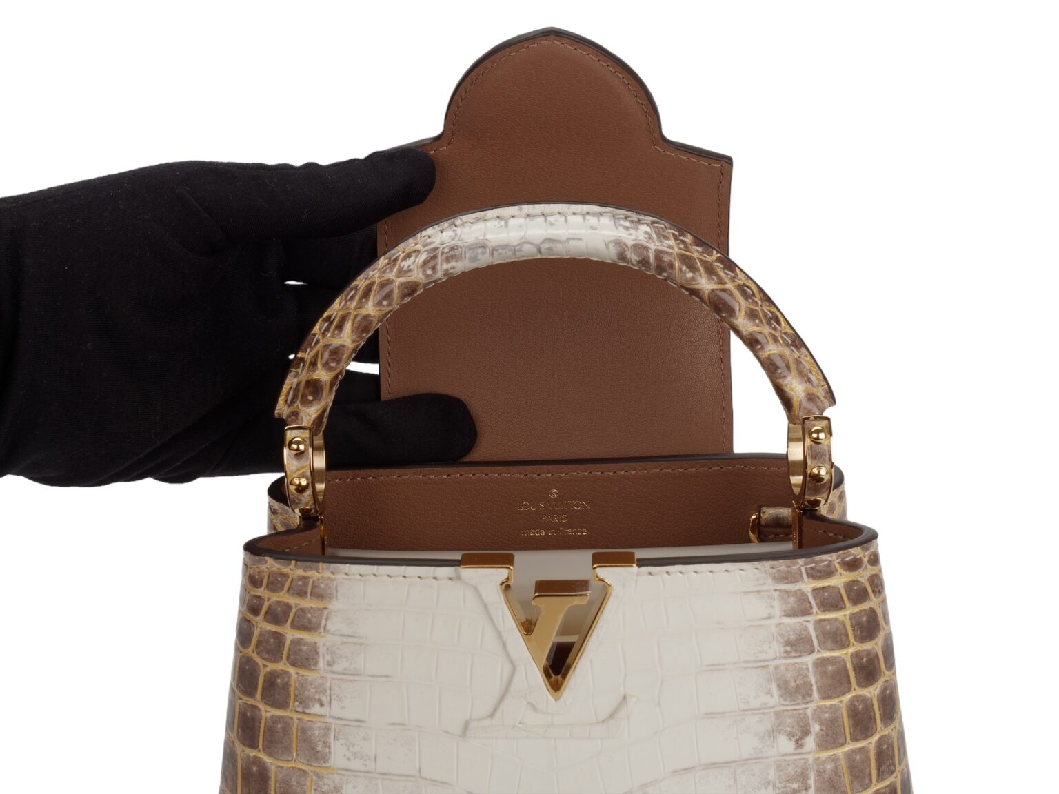 Louis Vuitton Capucines Mini Sahara, Crocodile, Gold Hardware - Love ...