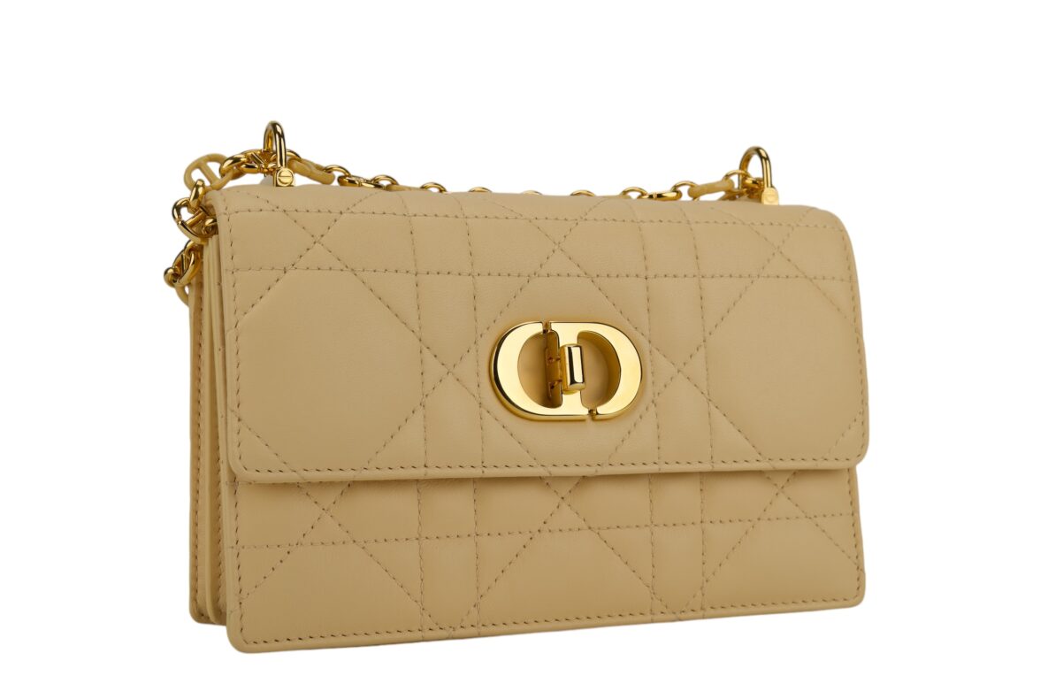 Christian Dior, Mini Miss Caro, Yellow Lambskin, Gold Hardware ...