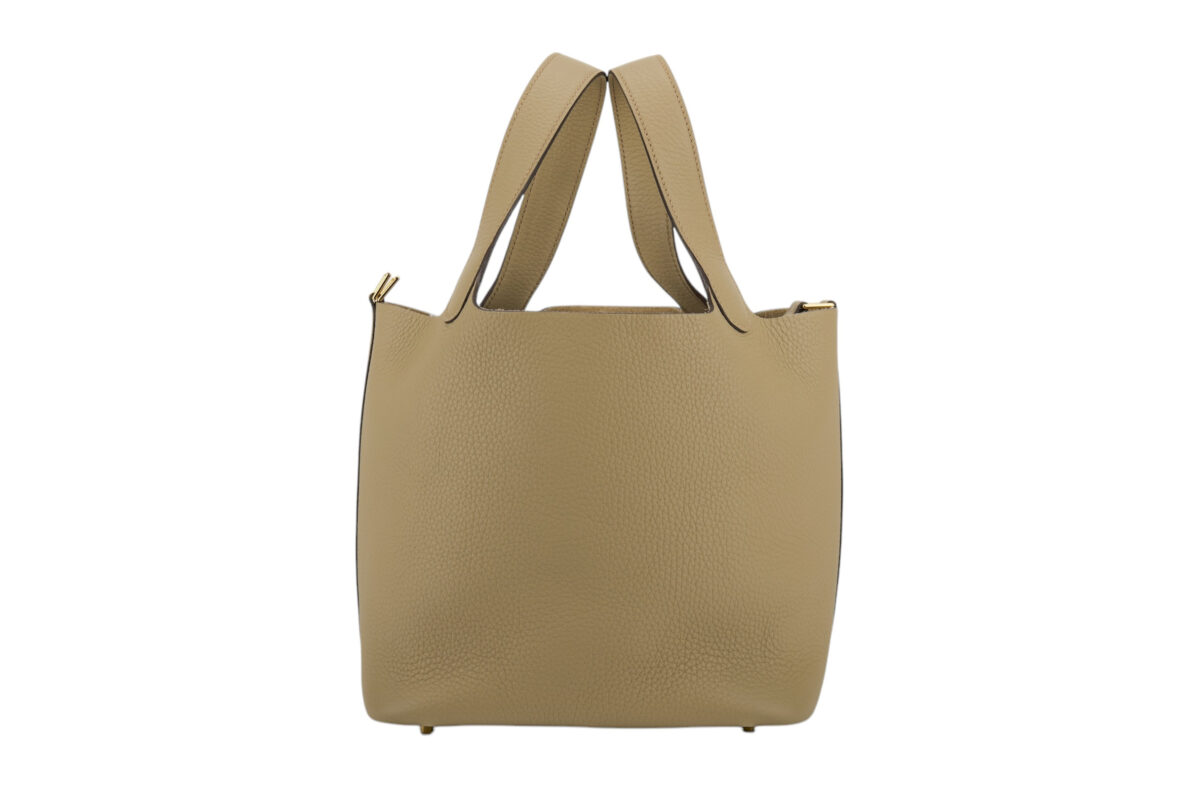 Hermès Picotin 22 Beige Marfa Leather, Gold Hardware - Love Pre Love