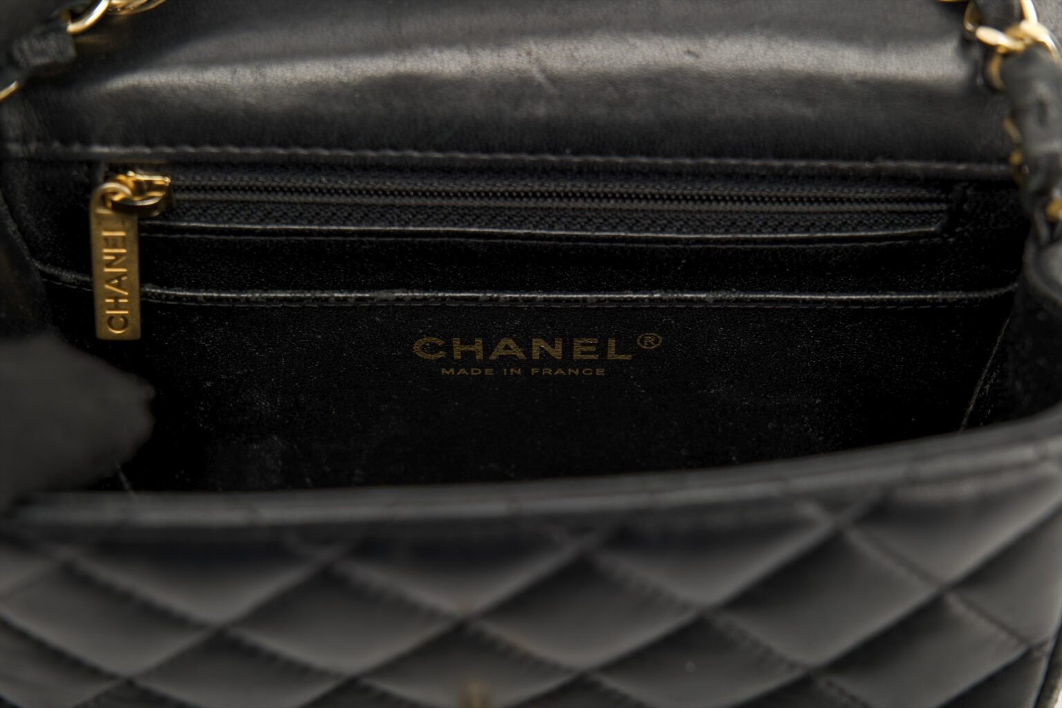 Chanel Mini Square Crush Black Quilted Leather, Gold Hardware ...
