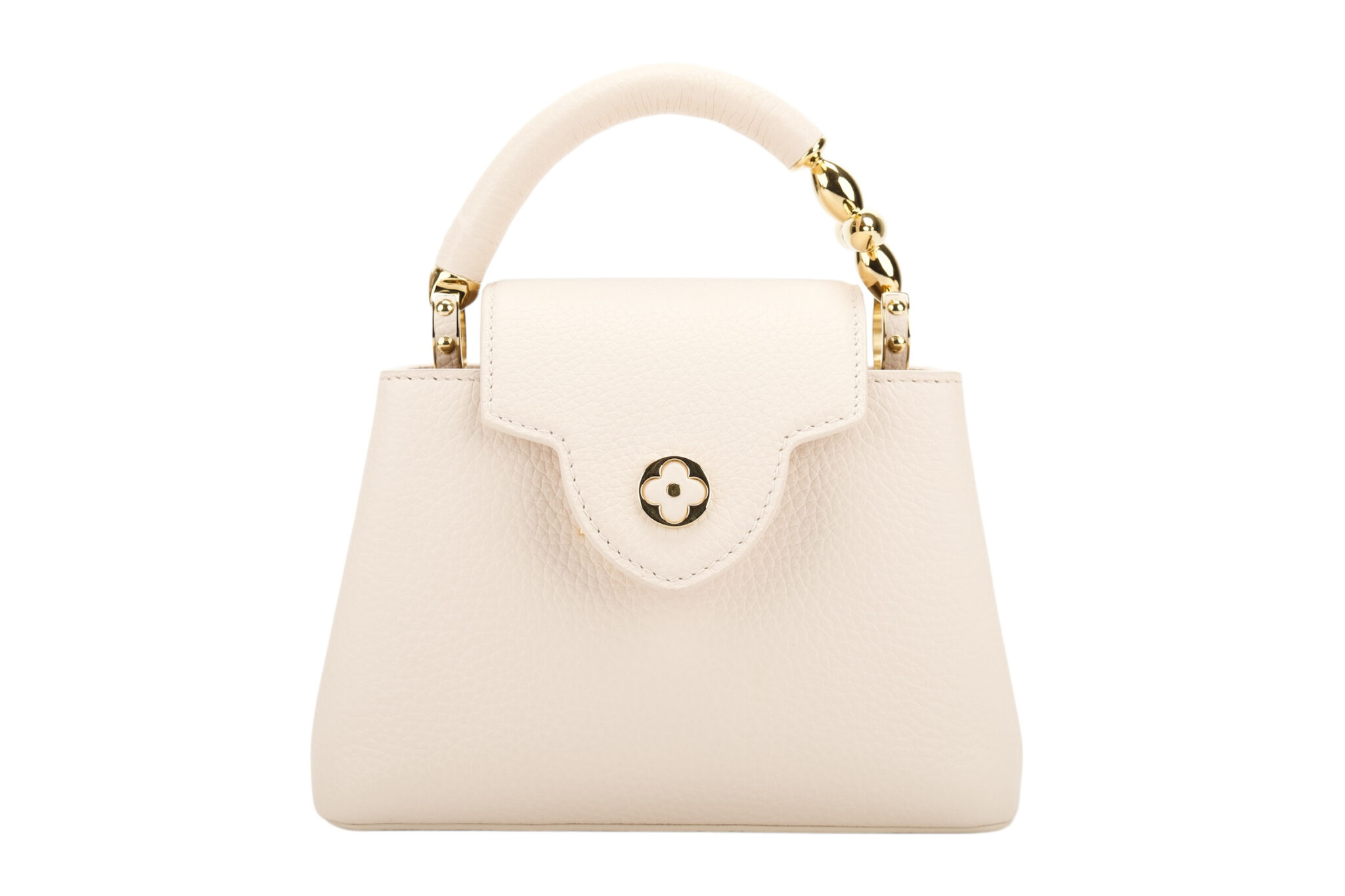 Louis Vuitton Mini Capucines Embellished Beige Leather, Gold Hardware ...