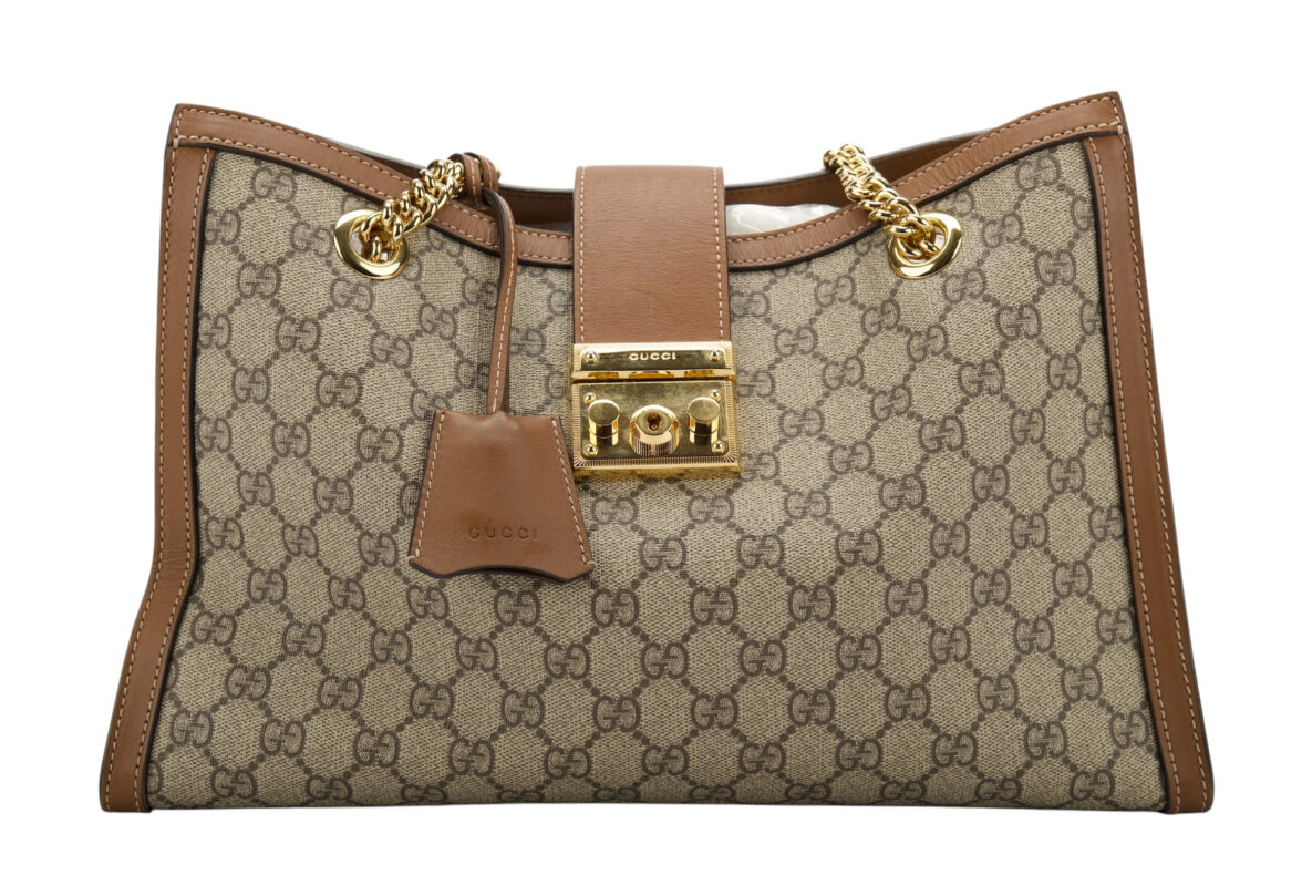 Gucci Padlock Medium Tote Supreme GG Canvas, Gold Hardware - Love Pre Love
