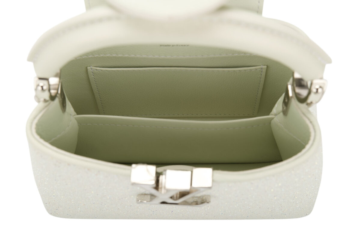 Louis Vuitton Mini Capucines White Swarovski Crystal Embellished Silver ...